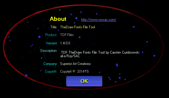TheDraw (.TDF) Fonts Tool