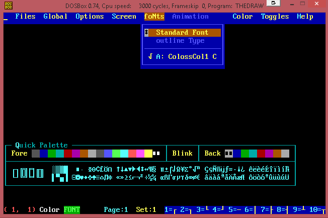 TheDraw (.TDF) Fonts Tool